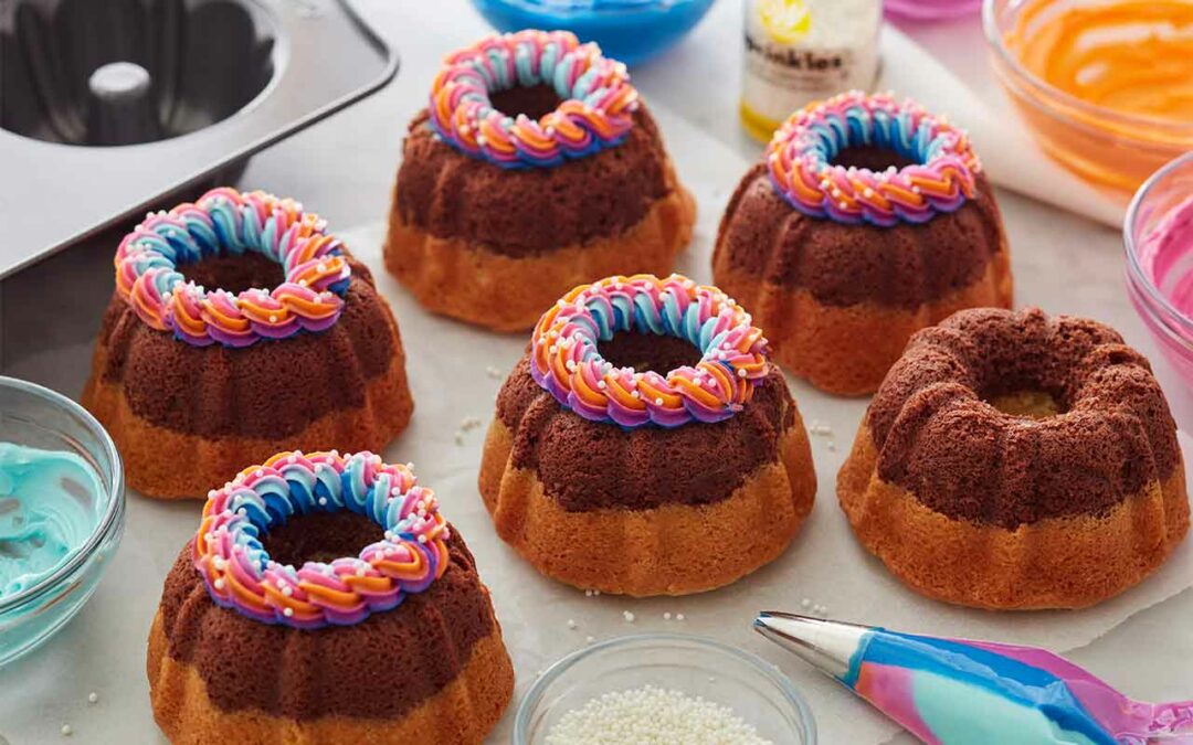 Mini Vanilla and Chocolate Pound Cakes | Wilton's Baking Blog | Baking ...