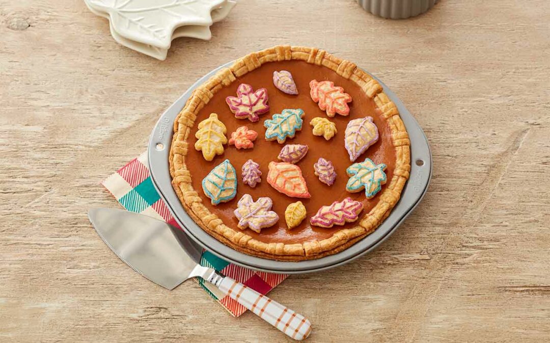 Classic Pumpkin Pie with Fall Leaf Pie Crust | Wilton's Baking Blog ...